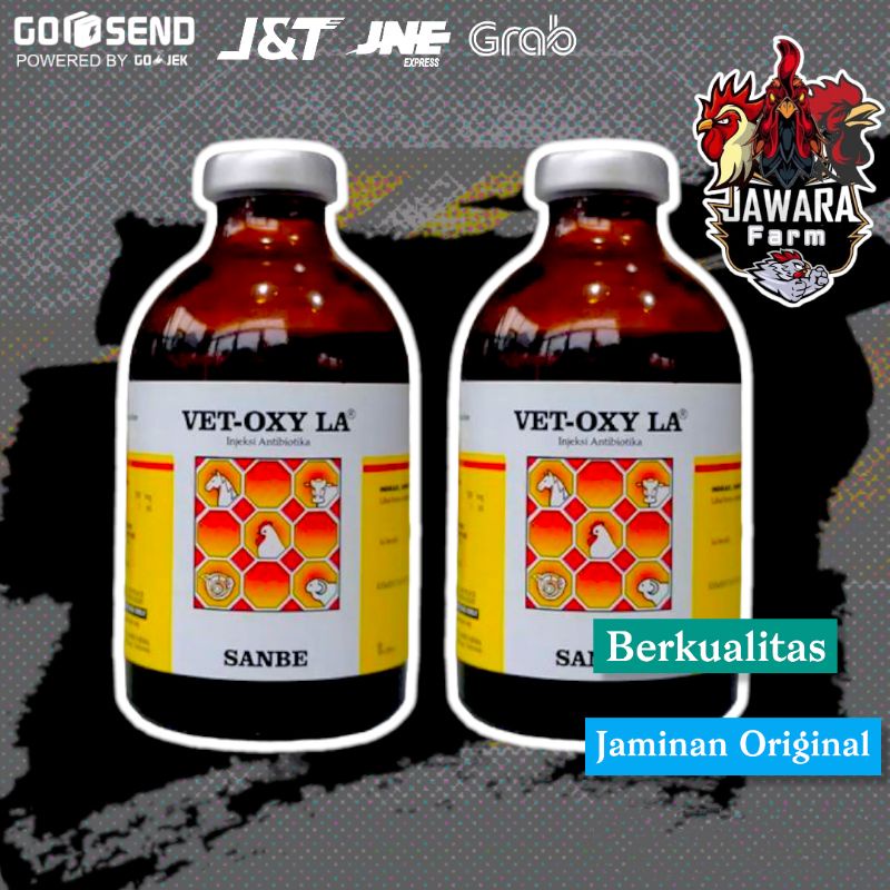Jual VET OXY LA 50 ml 100 ml Antibiotik Ayam Unggas Sapi Kerbau ...