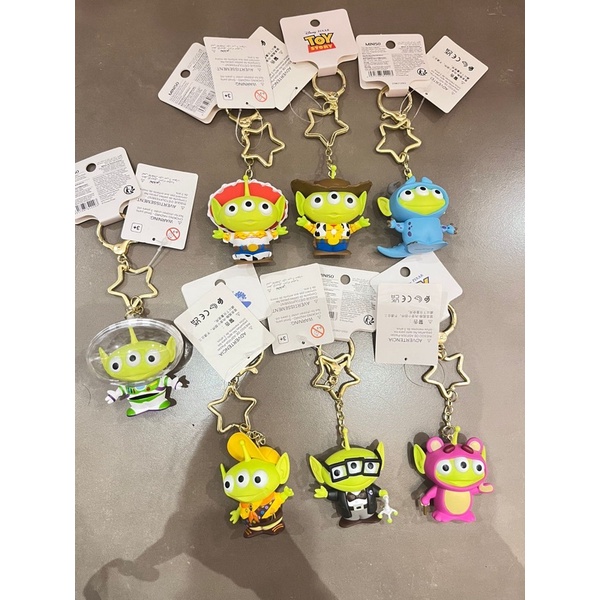 Jual KEYCHAIN MINISO ALIEN GANTUNGAN KUNCI PIXAR ALIENS COLLECTION ...