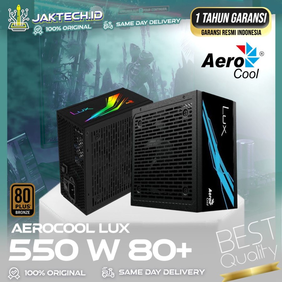 Jual Aerocool LUX 550 W 80+ Bronze RGB PSU / Power Supply 550 W - Non RGB | Shopee Indonesia