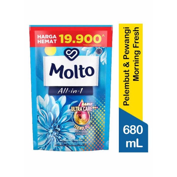 Jual molto All-in-1 biru morning fresh 680ml | Shopee Indonesia