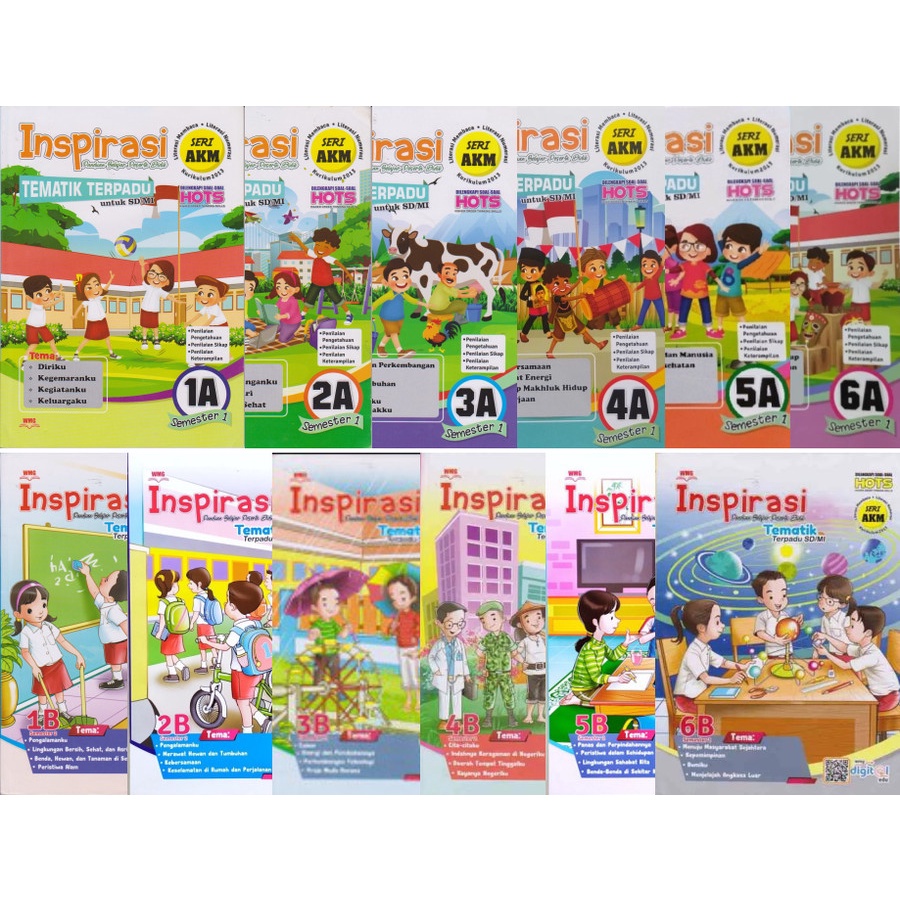 Jual Buku Inspirasi Tematik Terpadu SD Kelas 1 - 6 Semester 1 & 2 ...