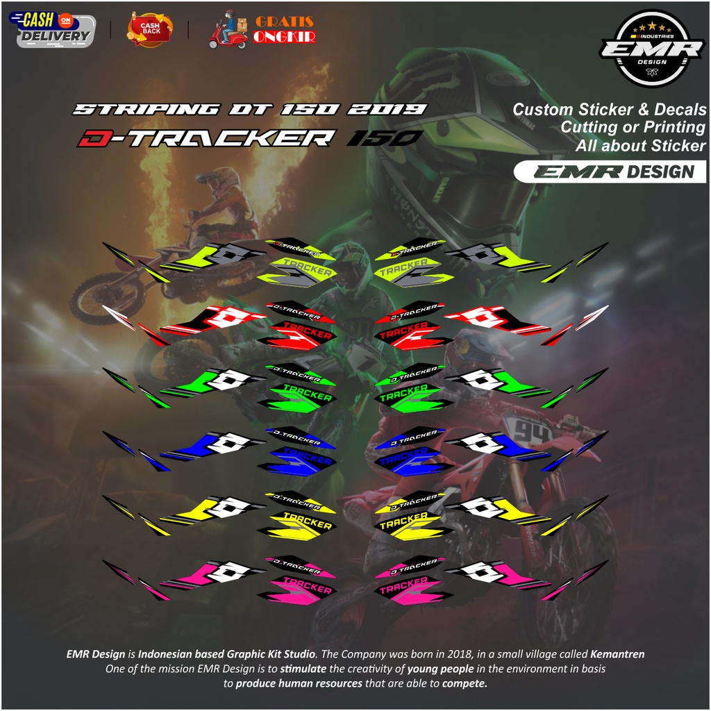 Jual Sticker Striping Model Standar New DTracker 2019 DT 150 Lis Decal ...