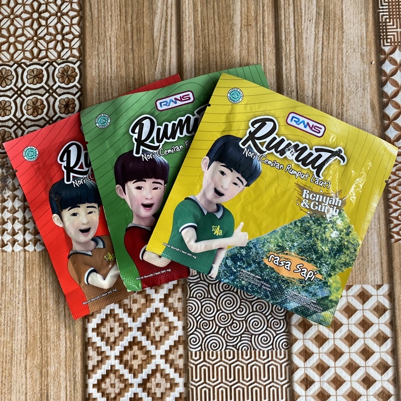 Jual Snack Nori Rumput Laut Rijau | Nori Rumut | Shopee Indonesia