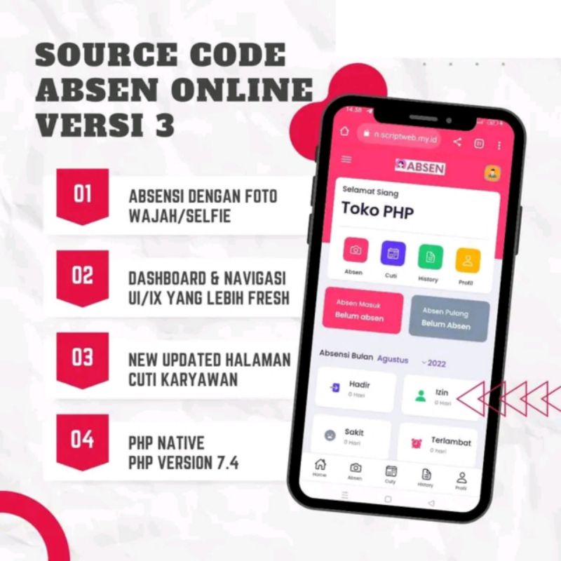 Jual SOURCE CODE ABSENSI V3 | APLIKASI ABSENSI V3 | Shopee Indonesia Jual SOURCE CODE ABSENSI V3 | APLIKASI ABSENSI V3 | Shopee Indonesia