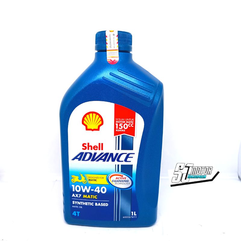 Jual Oli Shell Advance 4T AX7 10W-40 Scooter/Metic (1 liter) | Shopee Indonesia