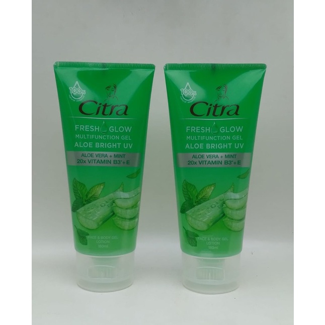 Jual Citra Fresh Glow Multifunction Gel Aloe Bright Uv 180 ml | Shopee ...