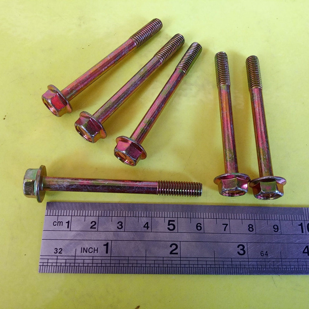 Jual FLANGE BOLT KUNING M6 X 60 / BAUT 10 KUNCI 10 / BAUT TOPI M6 X 60 ... Jual FLANGE BOLT KUNING M6 X 60 / BAUT 10 KUNCI 10 / BAUT TOPI M6 X 60 ...