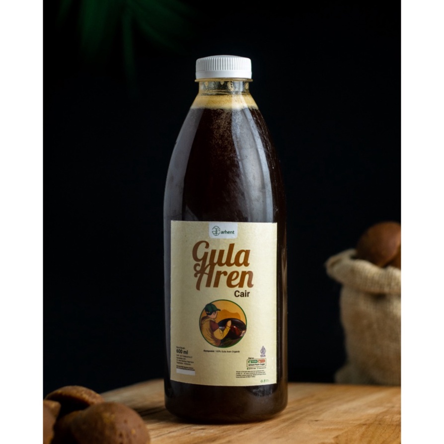 Jual [PROMO] ARHENT GULA AREN CAIR 600ml GULA BOTOL GULA ORGANIK AREN ...