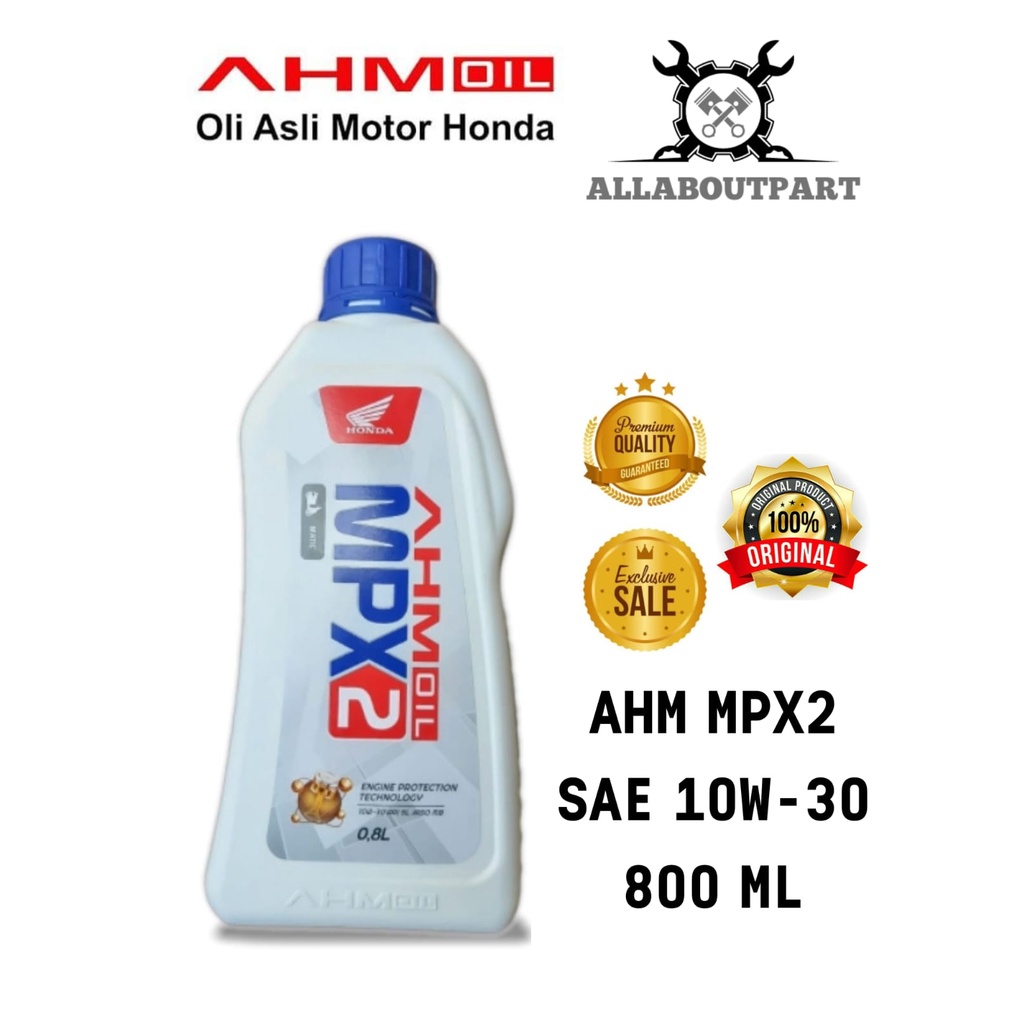Jual Oli MPX 2 10W-30 800ML - Oli MPX2 HONDA AHM - Kemasan Baru | Oli ...