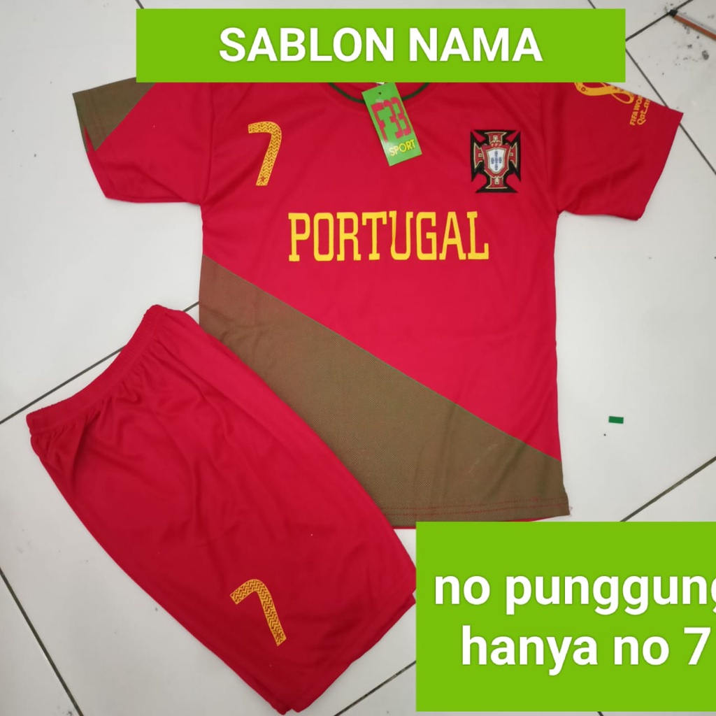 Jual jersey baju bola PIALA DUNIA anak portugal HOME/setelan baju bolA ... Jual jersey baju bola PIALA DUNIA anak portugal HOME/setelan baju bolA ...