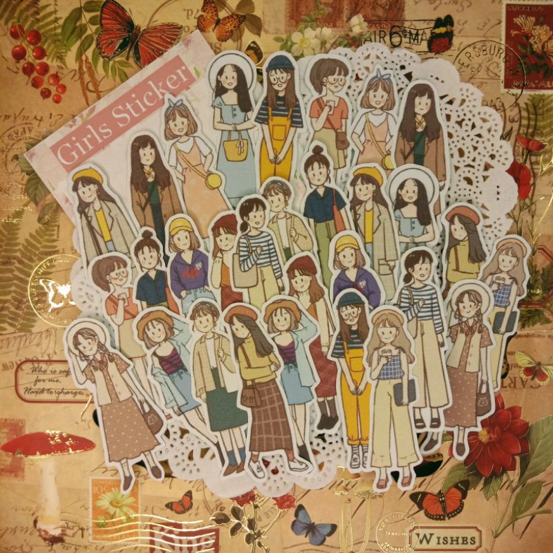 Jual sticker deco, sticker , sticker bujo, sticker model, sticker cewek ...