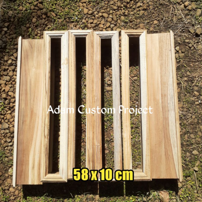 Jual Loster Kayu Jati Ventilasi Udara Minimalis 58 x 10 | Shopee Indonesia