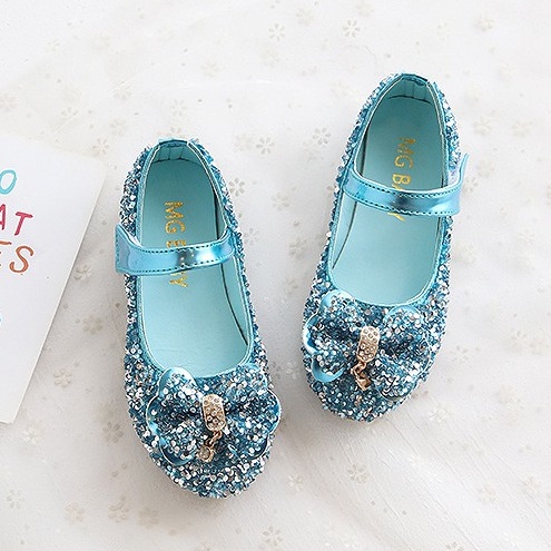 Jual Sepatu Princess Elsa Frozen 2 Anak Perempuan BIRU BLINK | Shopee ...