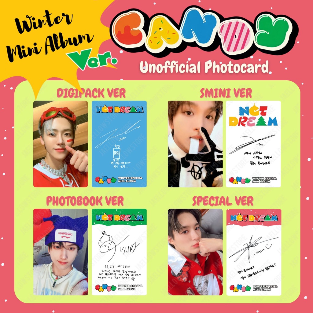 Jual PHOTOCARD NCT DREAM CANDY JAEMIN JENO MARK HAECHAN JISUNG RENJUN 