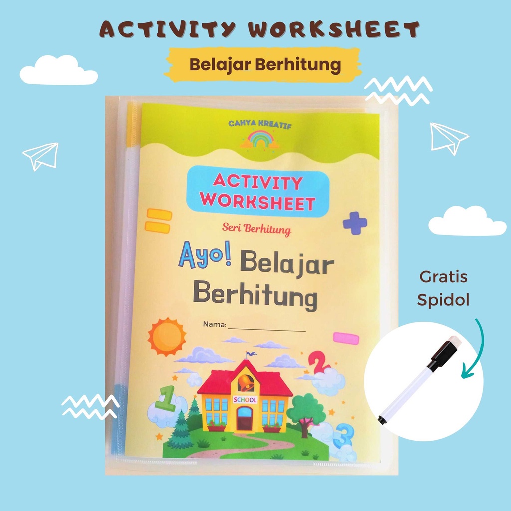 Jual PROMO ACTIVITY WORKSHEET seri berhitung | Buku Belajar Berhitung ...
