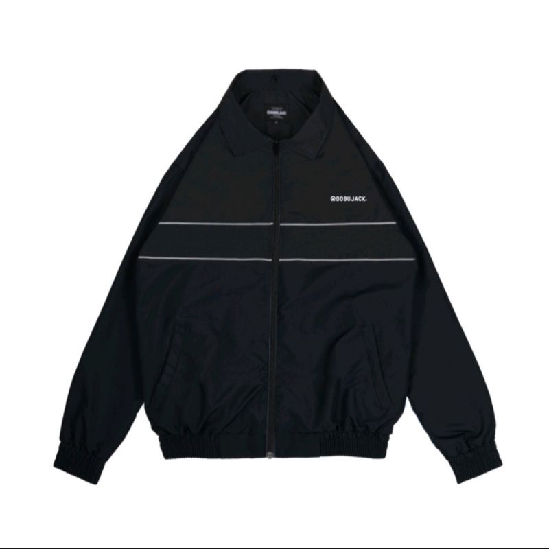 Jual Jaket Track Suit / Jaket Tracktop Dobujack Owlion Black - 100% ...