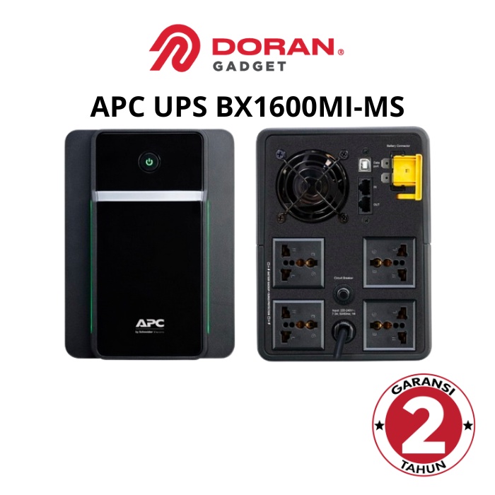 Jual UPS APC Back UPS BX1600MI-MS 1600VA 230V AVR Universal Sockets ...