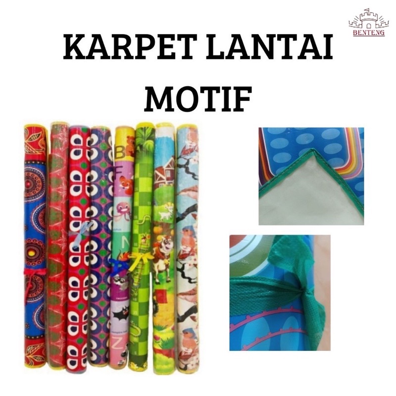 Jual Tikar Gulung Spon Plastik Karpet Lantai Gulung Ukuran 130x118 ...