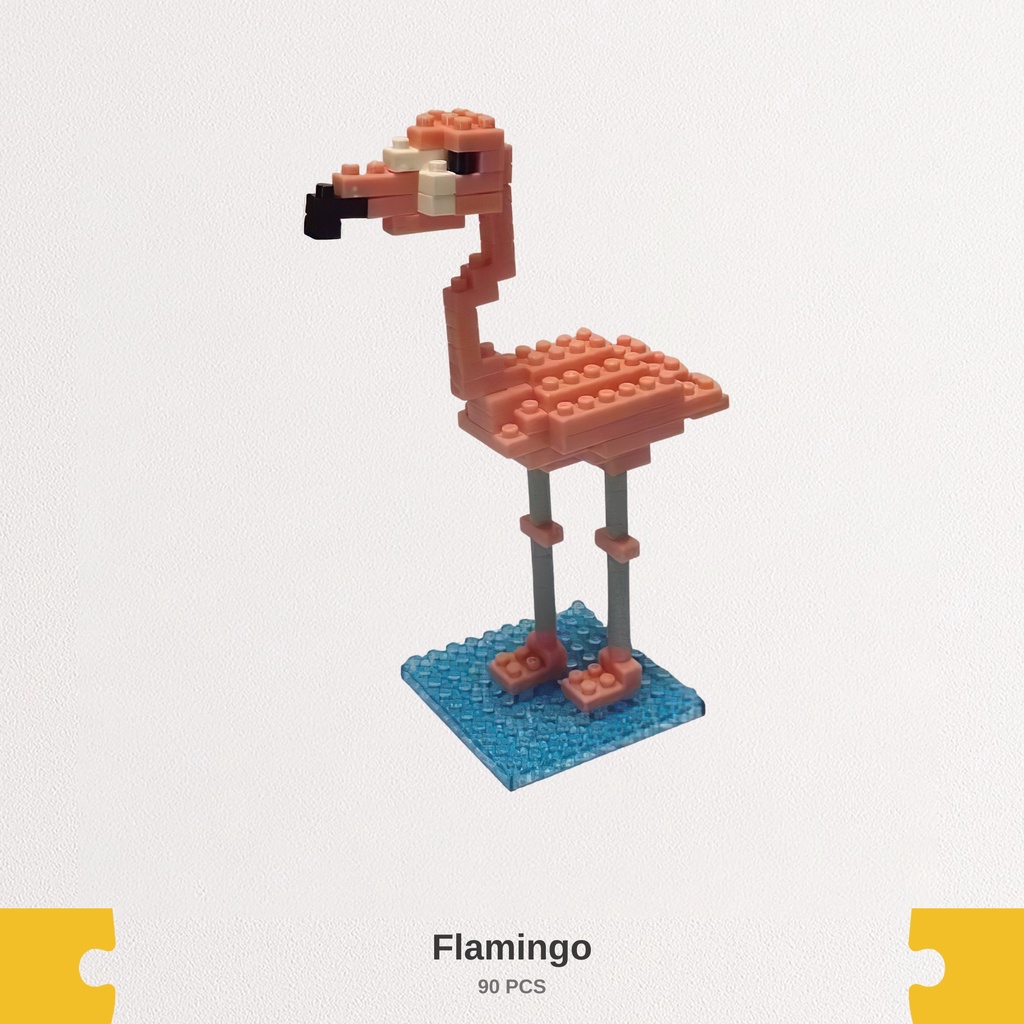 Jual Daiso PB0014 Flamingo 90 PCS Mini Block | Shopee Indonesia