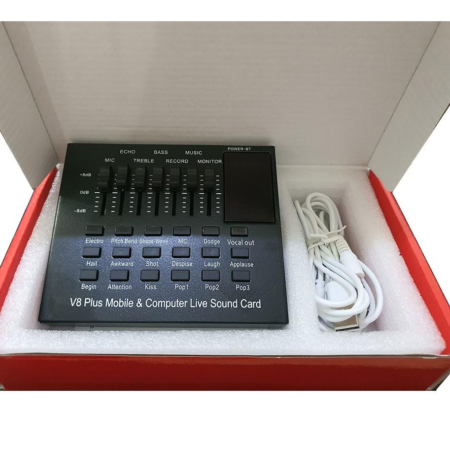 Jual Stok Terbaru Sound Card V8 Mixer Bluetooth SoundCard V8 Mixer V8 ...