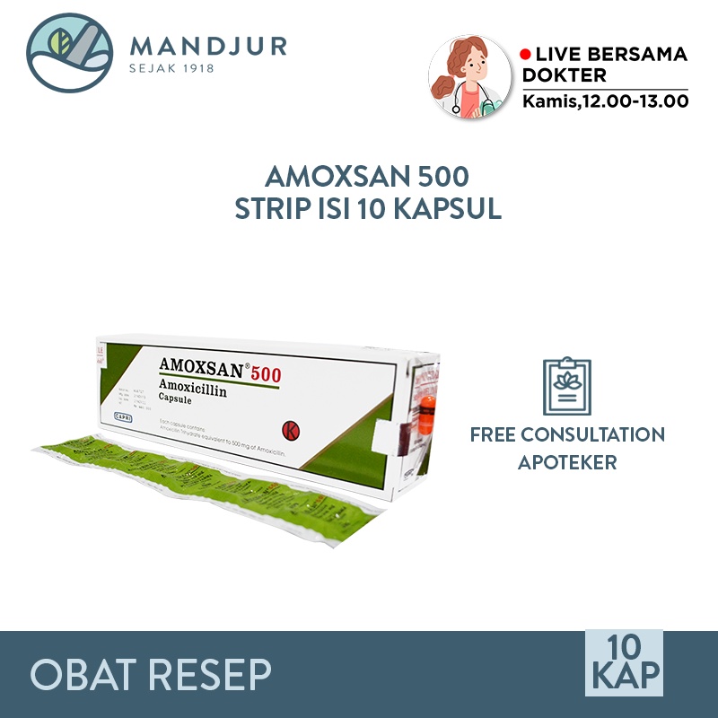 Jual Amoxsan 500 Mg Strip 10 Kapsul | Shopee Indonesia