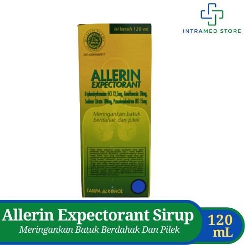 Jual Allerin Ekspektoran Sirup 120 ml - Obat Meringankan Batuk Berdahak ...