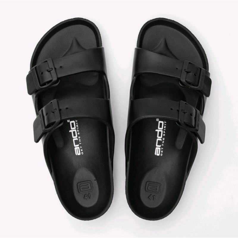 Jual Sandal ANDO tipe sultan warna HITAM (ASLI READYSTOCK) | Shopee ...