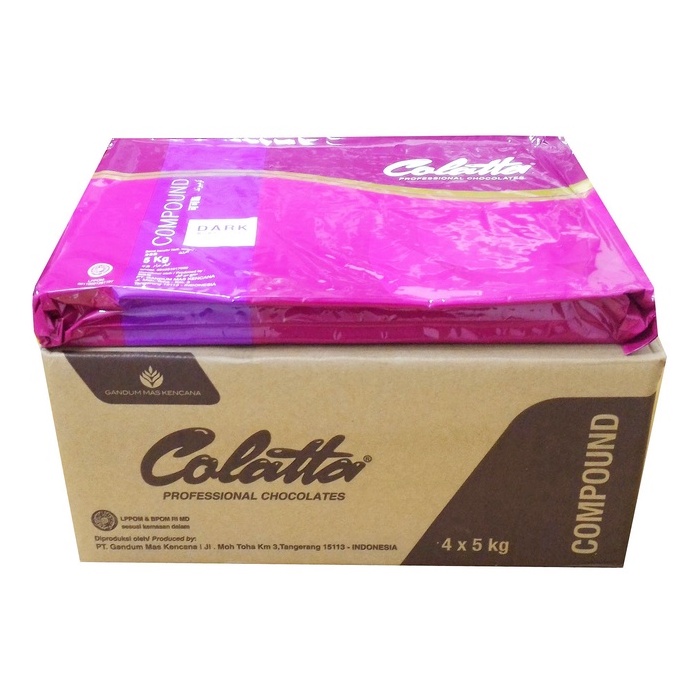 Jual Colatta Dark Compound 5kg / coklat dcc 5 KG | Shopee Indonesia