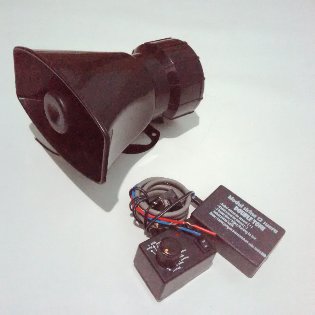 Jual Modul Sirine 12 Suara Double Tone Lengkap dengan Toa Corong Kotak ...