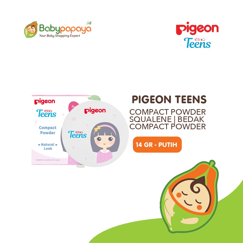 Jual PIGEON Teens Compact Powder Squalene/Bedak Compact Powder Remaja ...
