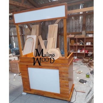 Jual Booth portable rombong knockdown bongkar pasang event desk meja jualan promosi stand lipat ...