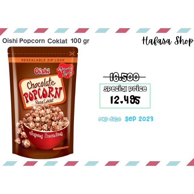 Jual OISHI Popcorn Rasa Coklat 100 gram | Shopee Indonesia