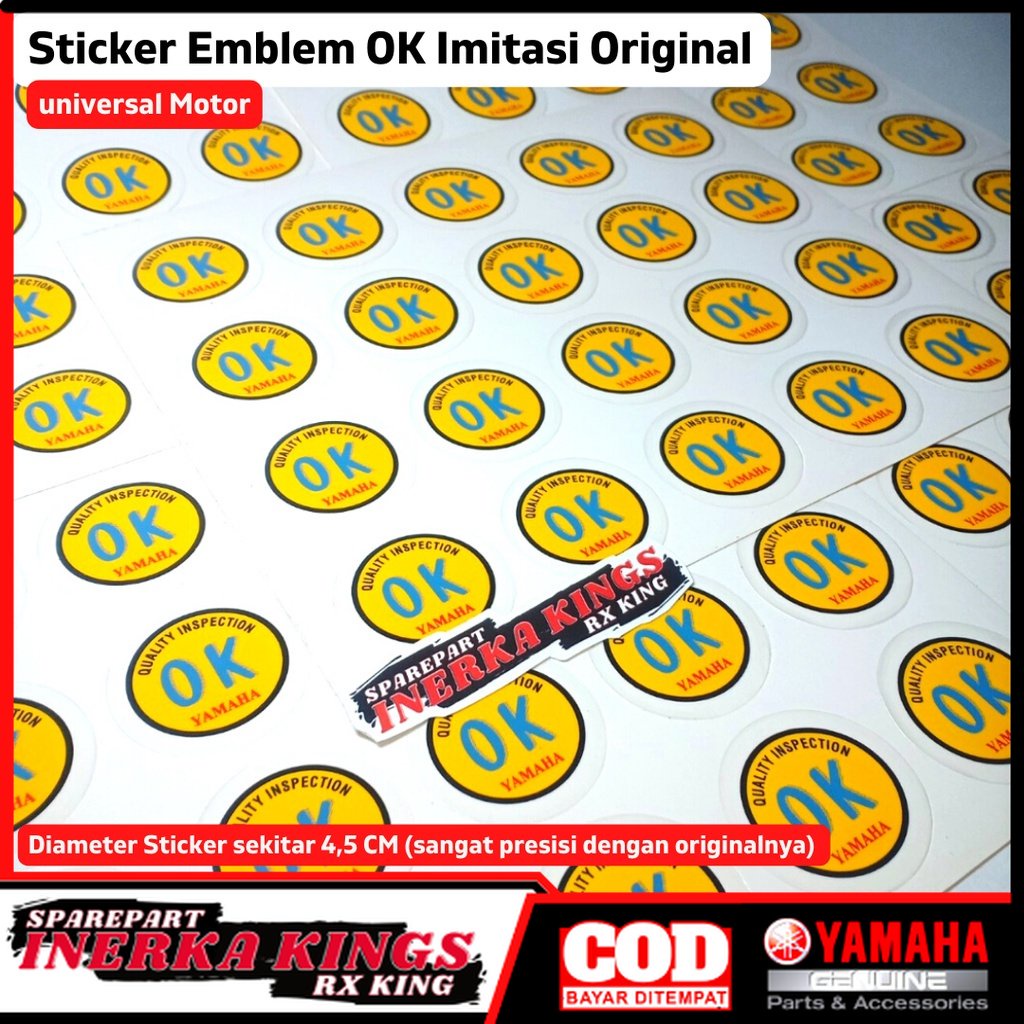 Jual Sticker Emblem OK Tangki Rx King Spesial RXK RXS Lokal MIRIP ...