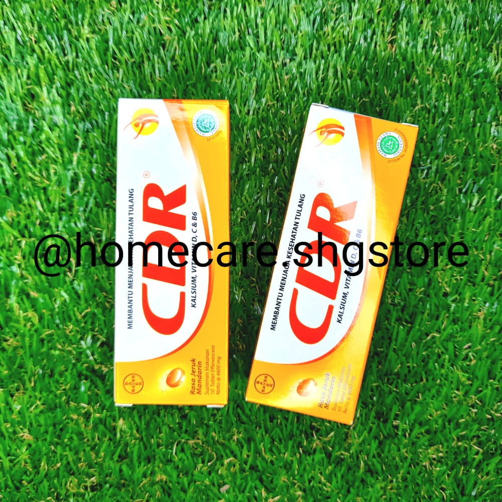 Jual [Free Packing Kardus]CDR Suplemen Kalsium Rasa Jeruk 10 Tablet ...