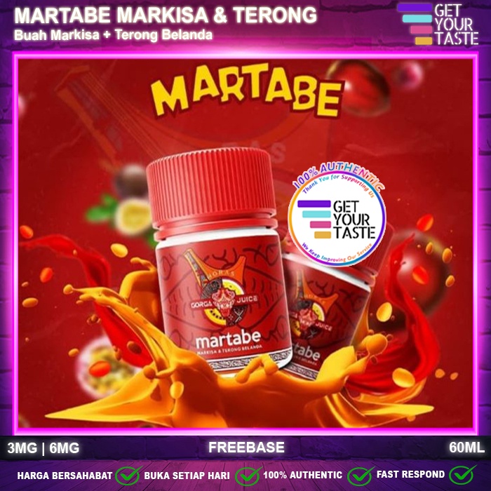 Jual Liquid Martabe Markisa & Terong Belanda 60ML by Gorga Juice | Shopee Indonesia