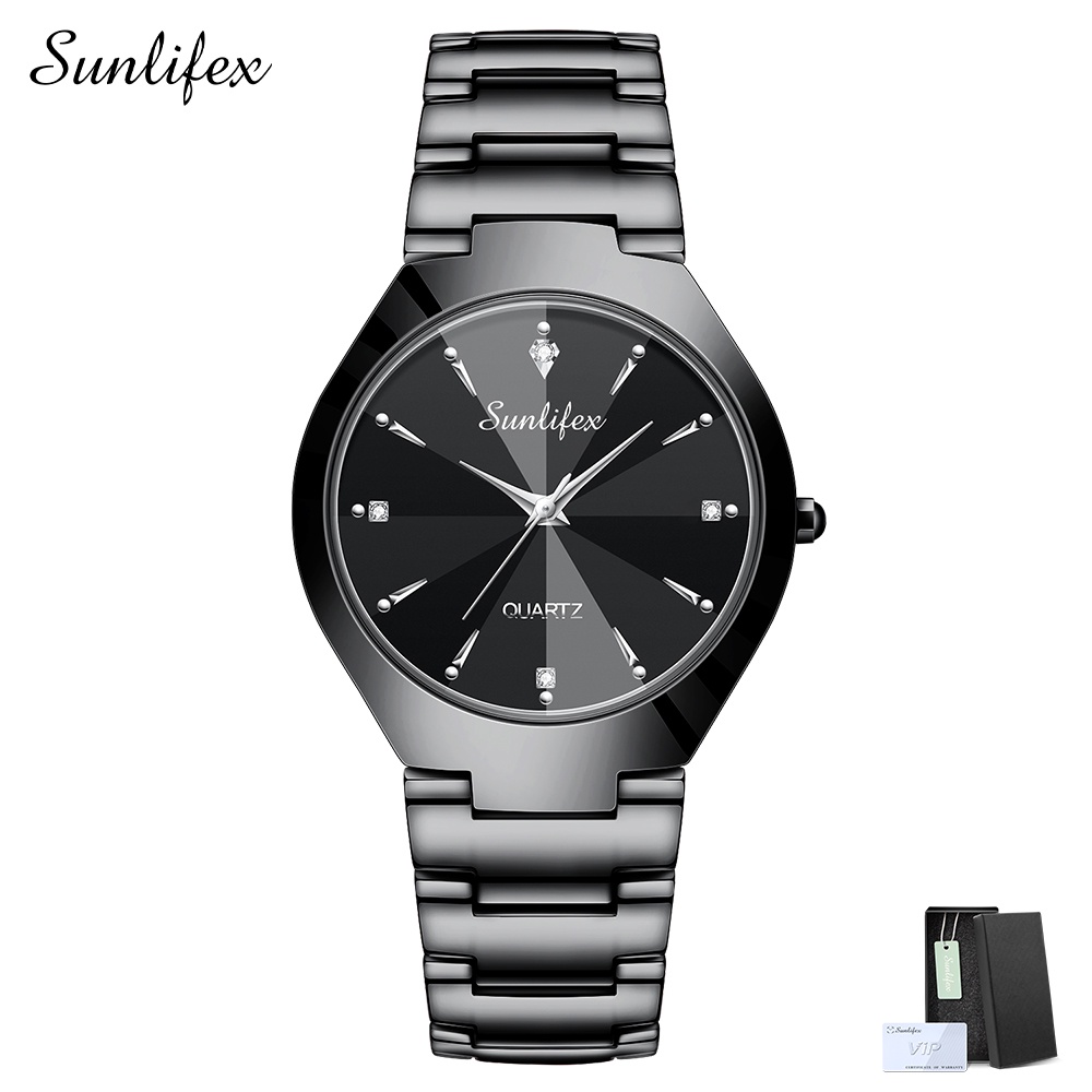 Jual Sunlifex Jam Tangan Pria Original 9090 Anti Air Kuarsa Pria Tali ...