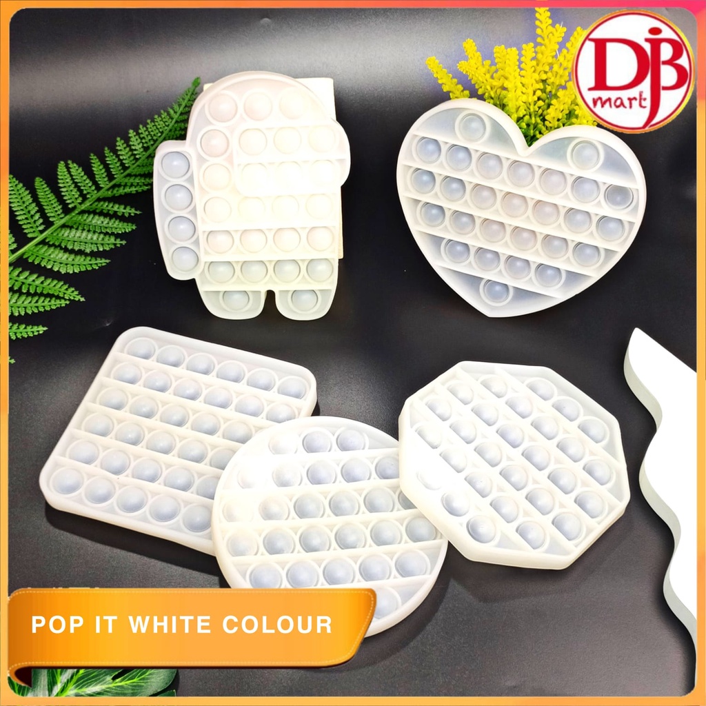 Jual Mainan Pop it Murah White Series Popit Bubble Fidget Toy Pop Its ...