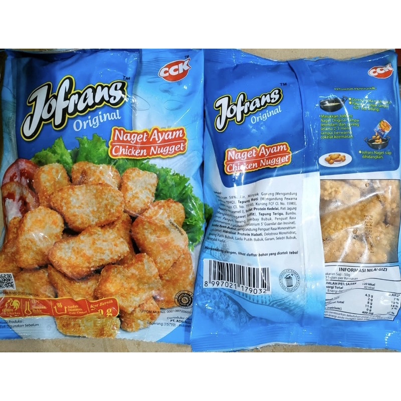 Jual Jofrans crispy chicken nugget ayam 500 g | Shopee Indonesia