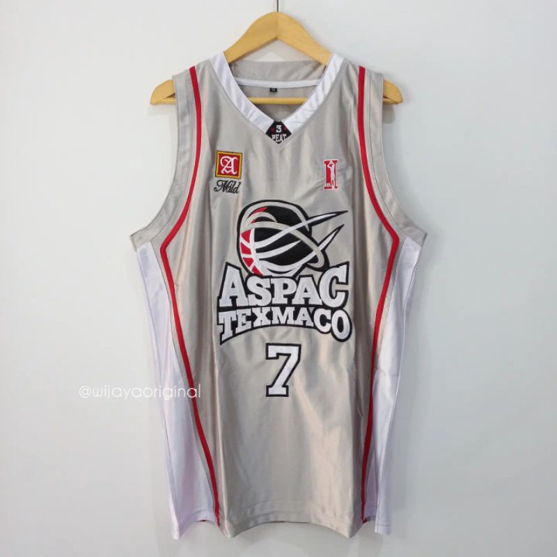 Jual JERSEY BASKET IBL REPRO ASPAC TEXMACO #7 RIKO HANTONO - ABU ...