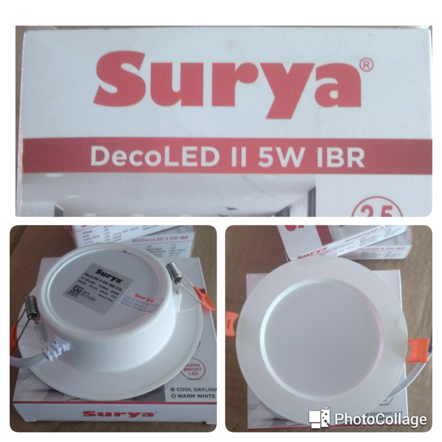 Jual Lampu LED downlight Surya IBR 3w 5w 9w 15 18w putih cdl inbow ib ...