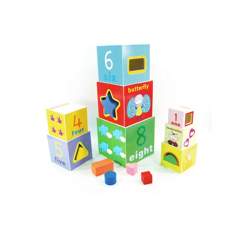 Jual Wraps The Box Mainan Kubus Susun Stacking Nesting Sorting Wooden ...