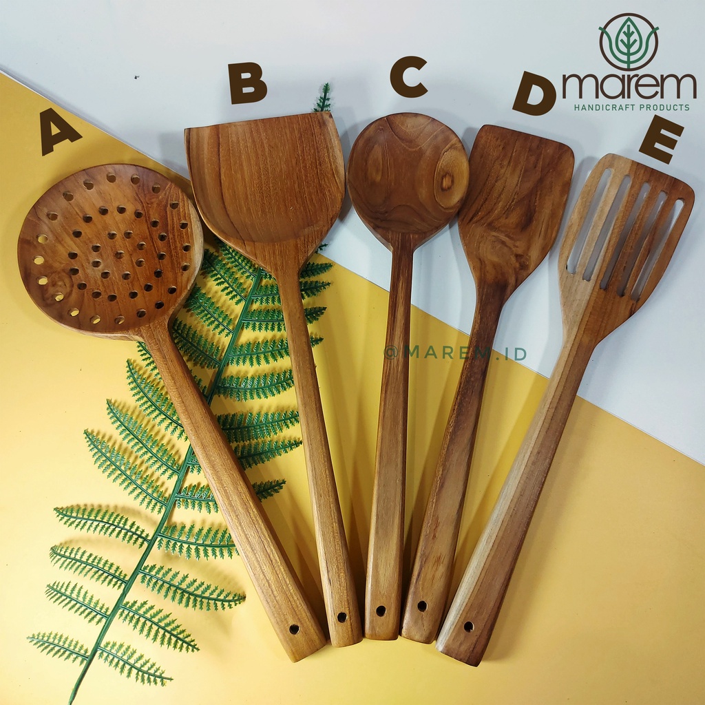 Jual SPATULA / SODET / SUSUK/ SUTIL KAYU JATI JATI PANJANG 33 CM ...