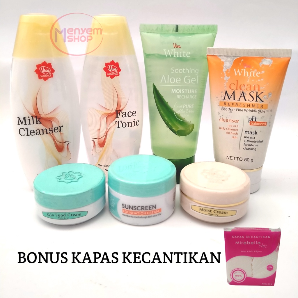 Jual Paket viva perawatan kulit kering isi 7 free kapas ( paket viva ... Jual Paket viva perawatan kulit kering isi 7 free kapas ( paket viva ...