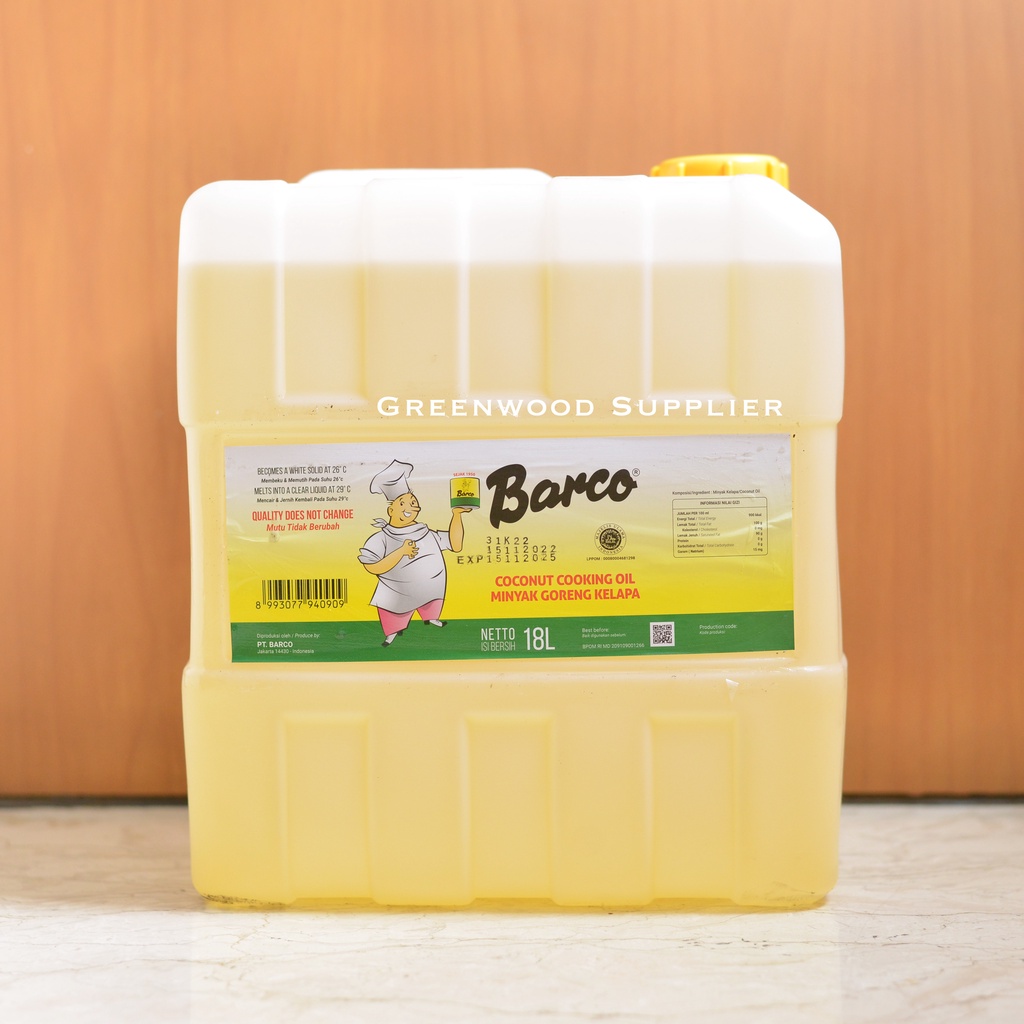 Jual Barco Minyak Goreng Kelapa / Coconut Oil - 18 Liter [SAMEDAY ...