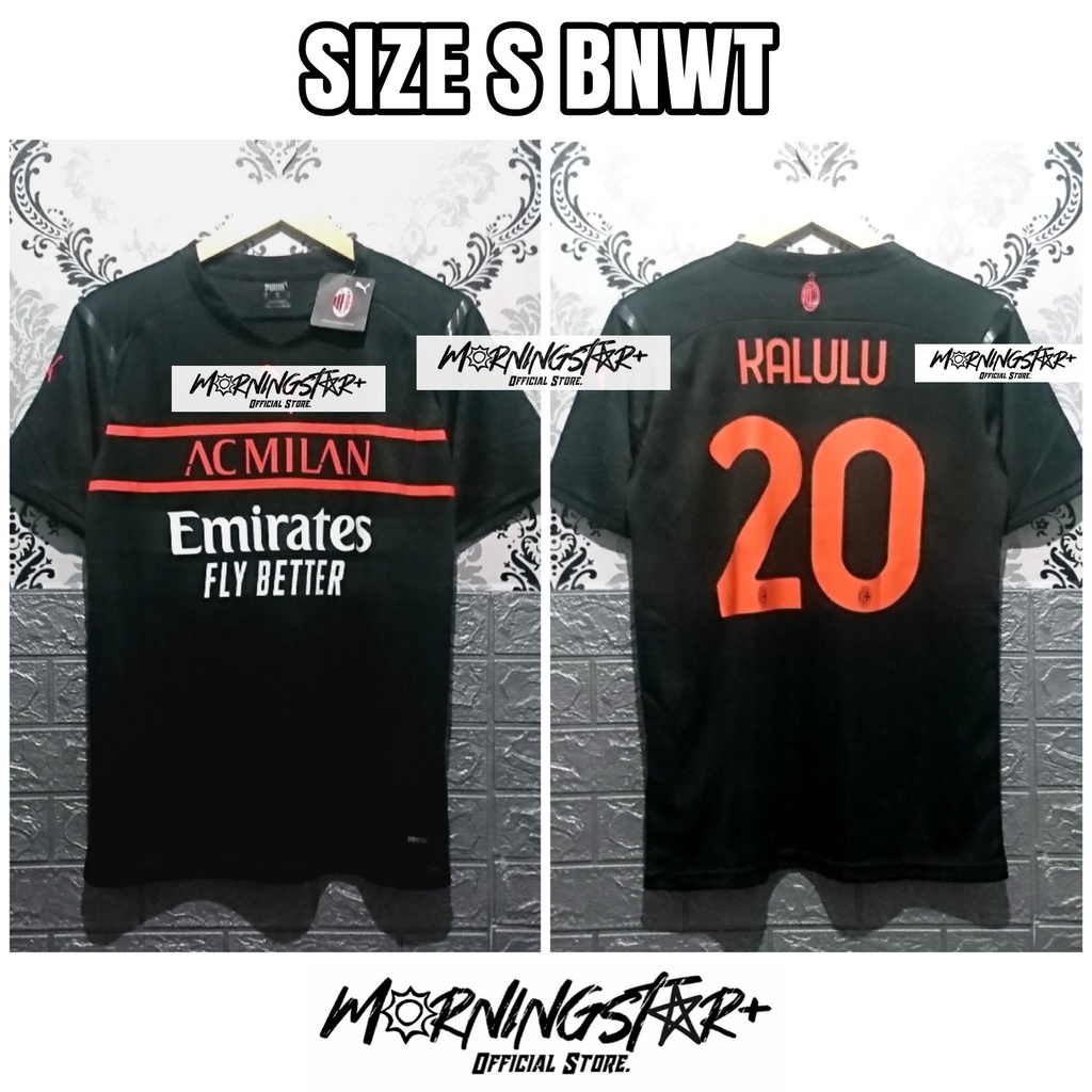 Jual Jersey AC Milan 3rd Kit Hitam Kalulu | Shopee Indonesia