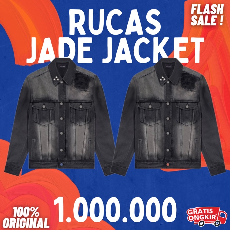 Jual [ORIGINAL] RUCAS JADE BLACK BIKER DENIM JACKET | Shopee Indonesia