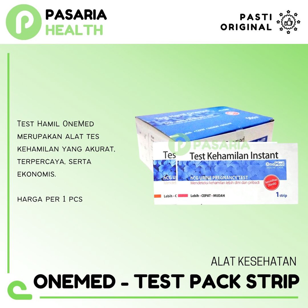 Jual ONEMED TEST PACK STRIP Alat Tes Kehamilan/Hamil TestPack/TesPek ...