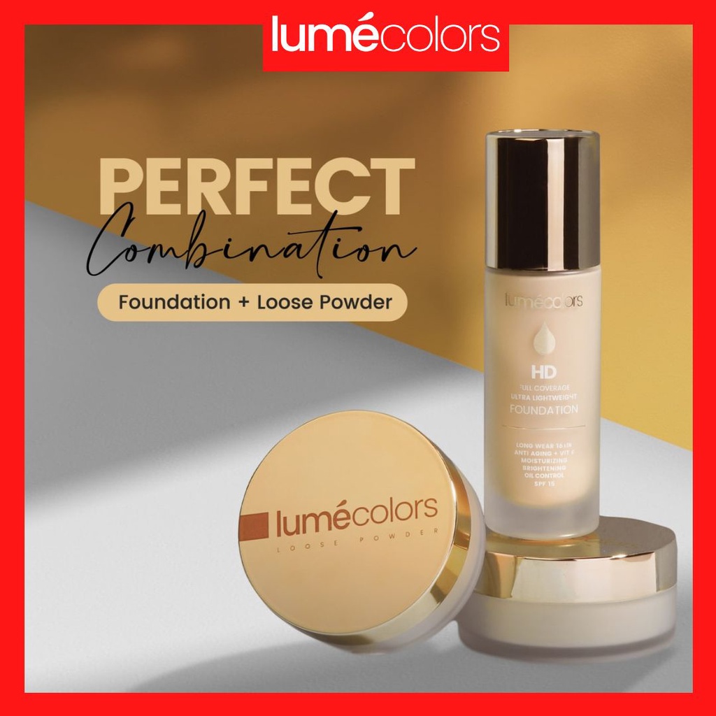 Jual Lumecolors Foundation 100% ORIGINAL Lumecolors Loose Powder Pore ...