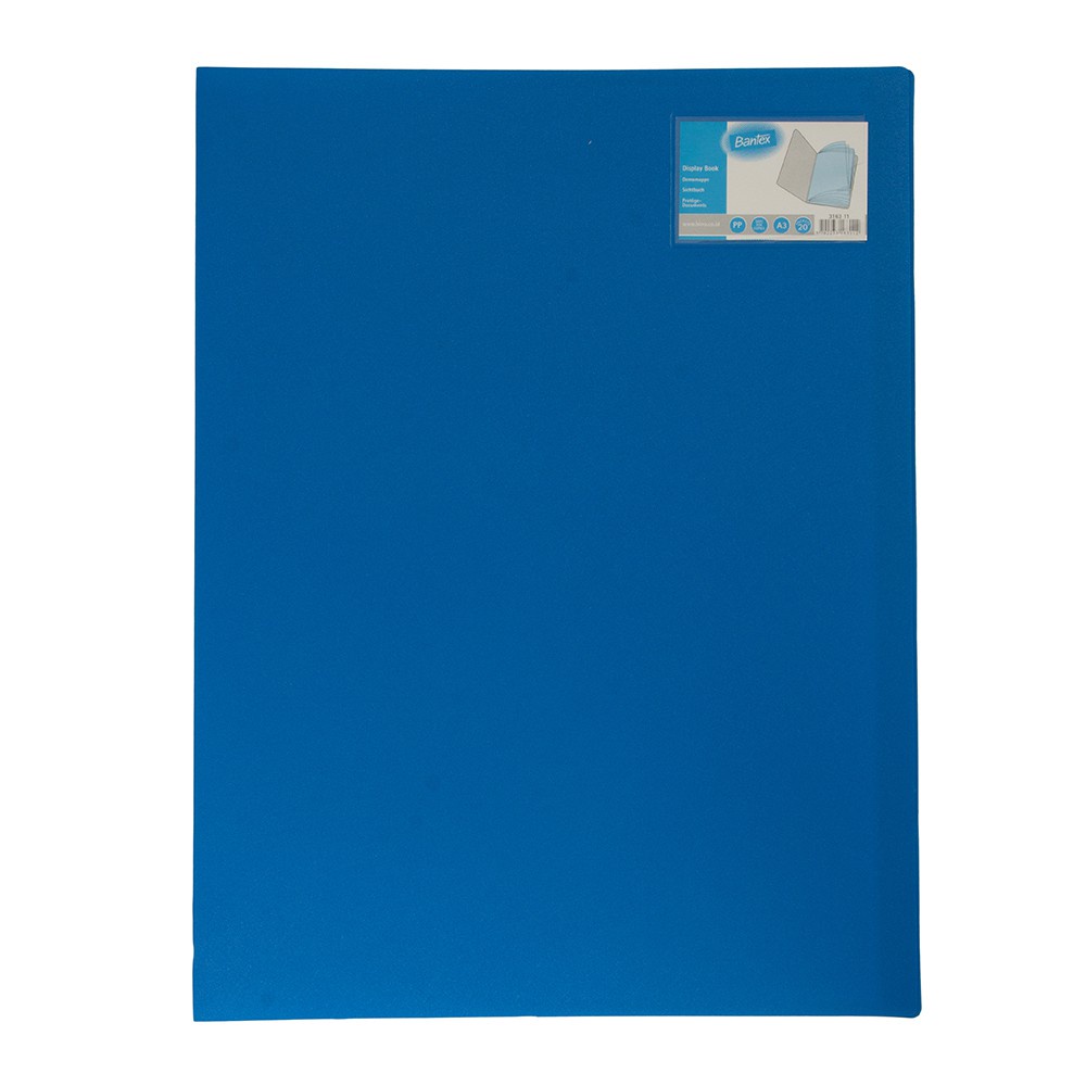 Jual BANTEX MAP FOLDER A3 BIRU ISI 20 - 3163 11 - CLEAR HOLDER A3 20 ...