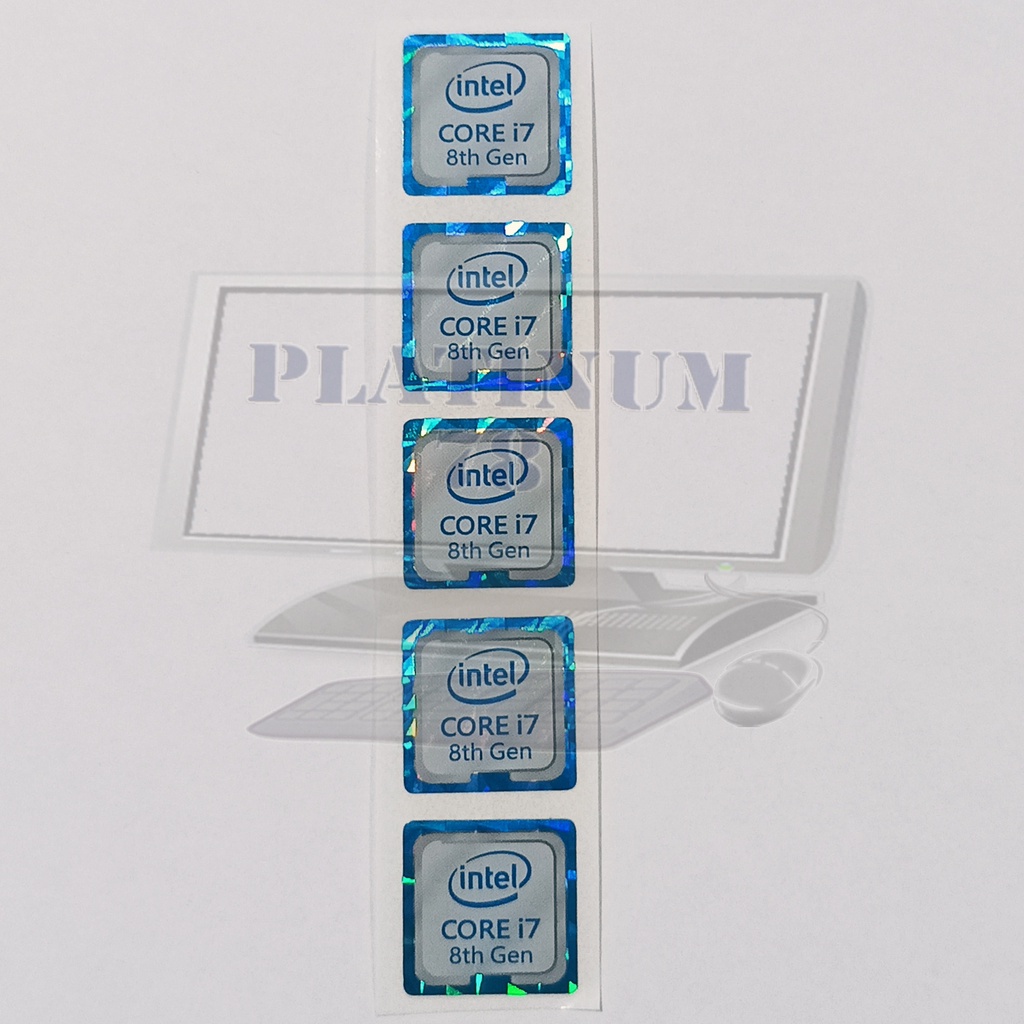 Jual Sticker Stiker Logo intel Core i7 Gen 8 Original | Shopee Indonesia